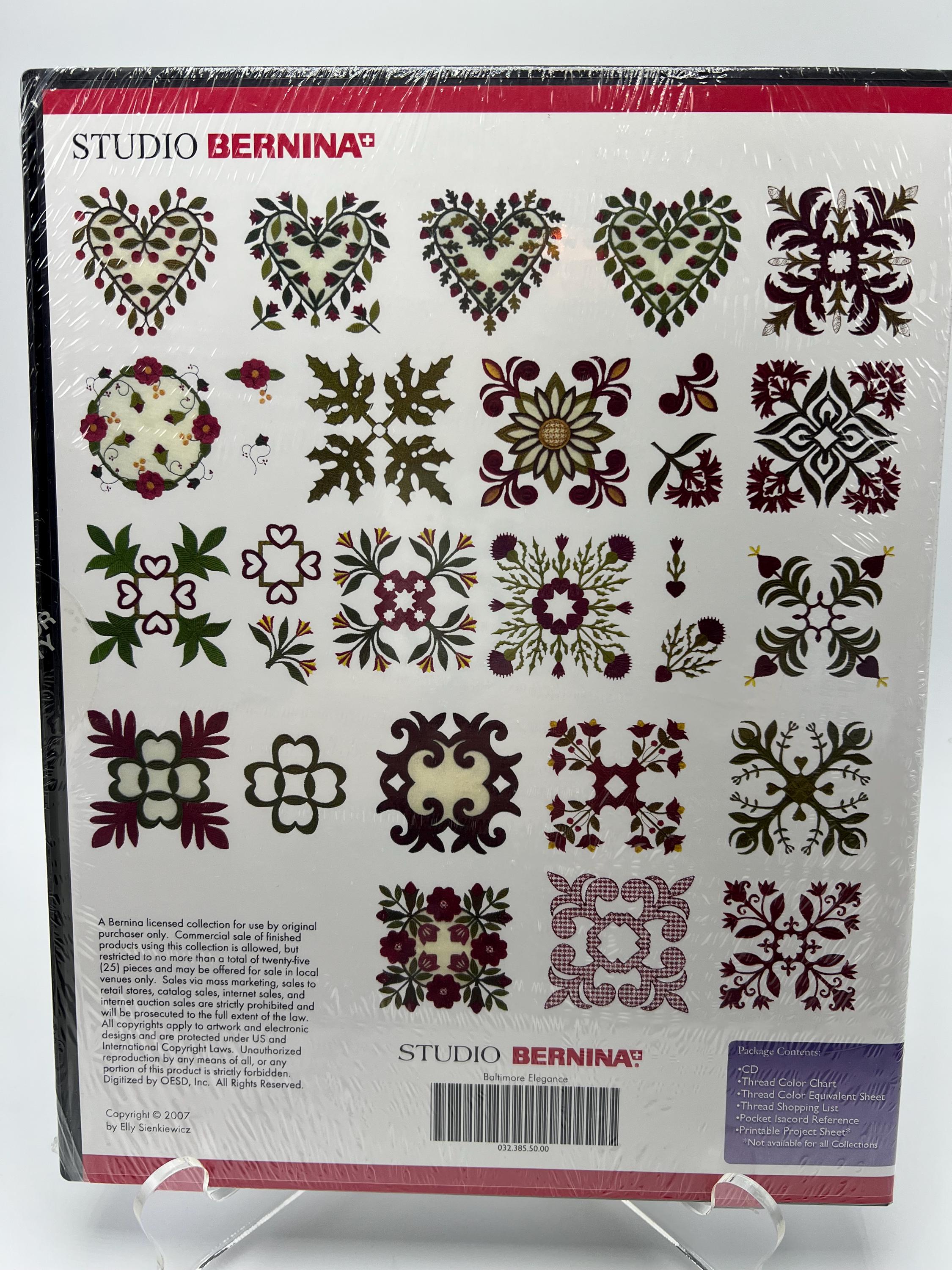 Bernina Embroidery Designs, Classic Swiss Designs, Studio Bernina ...