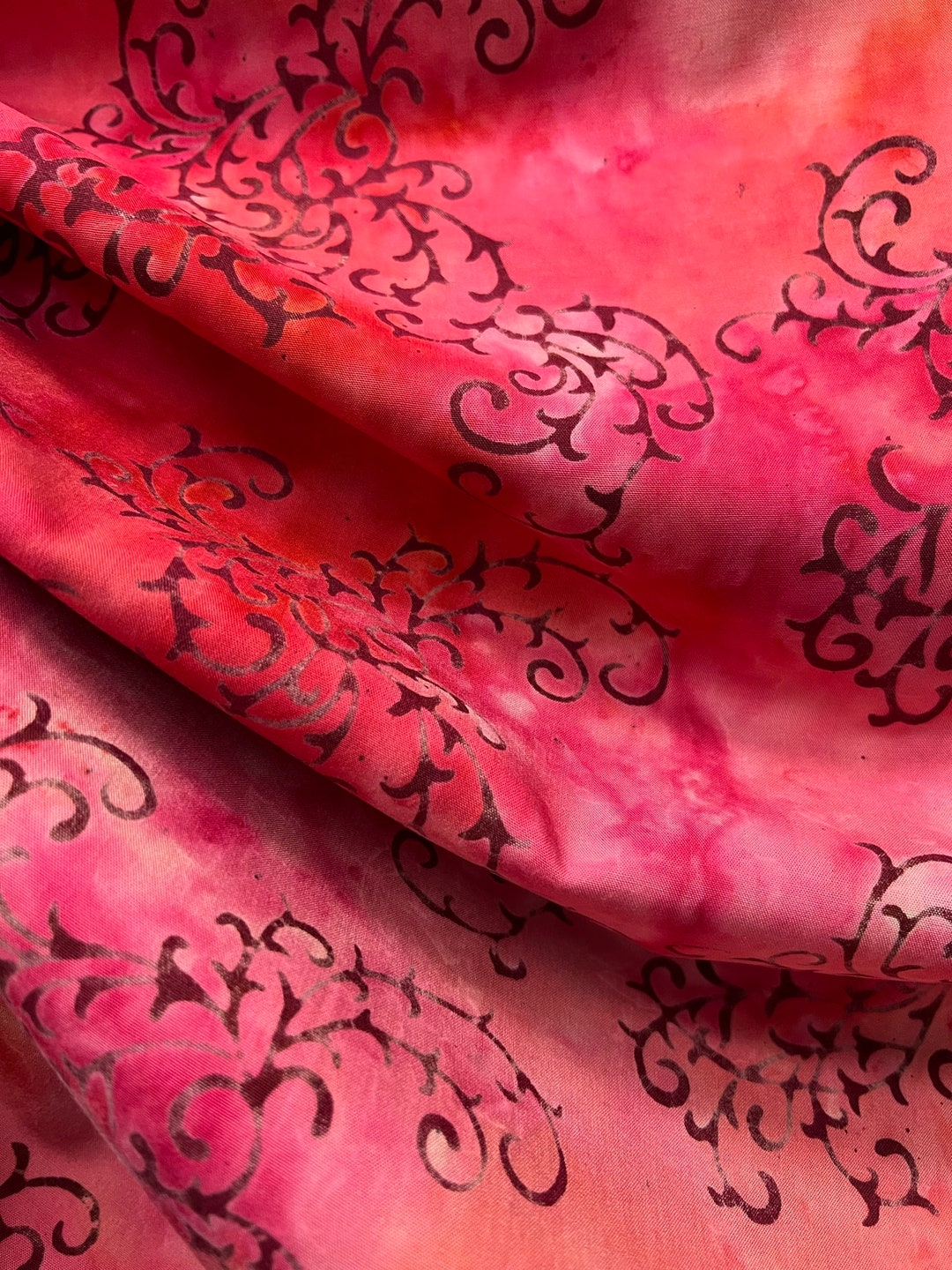 Rayon Batik Fabric Sold in 1/2 Yard Units - Etsy