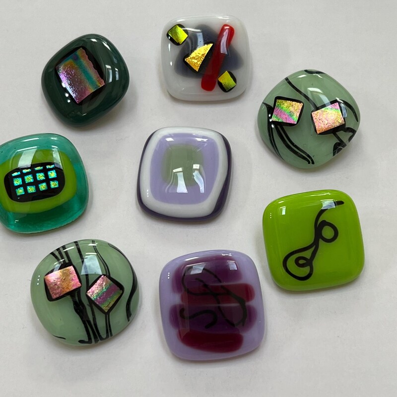 Glass Buttons - Etsy