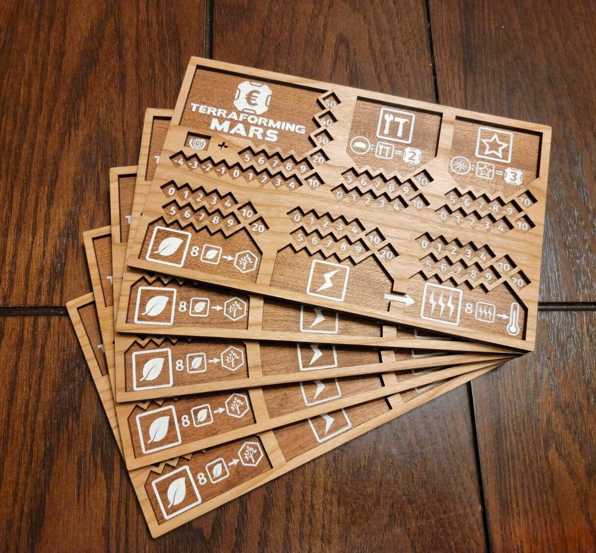 Terraforming Mars Player Boards Made of Cherry Wood - Etsy