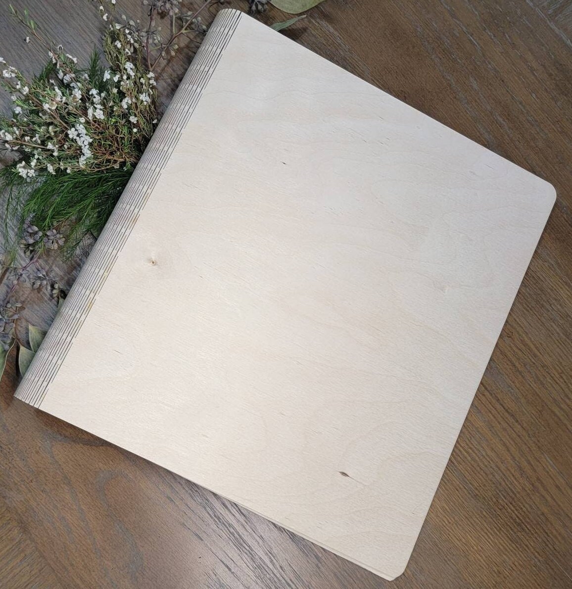 Custom/personalized Living Edge Binder Your Custom Logo 3 Ring Wooden ...