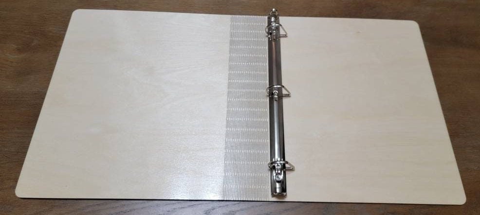 Custom/personalized Living Edge Binder Your Custom Logo 3 Ring Wooden ...