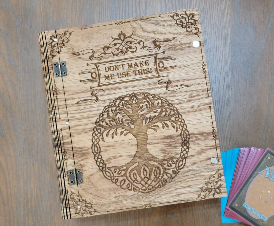 Large Magic the Gathering Deck Book Box With Living Hinge Personalized ...
