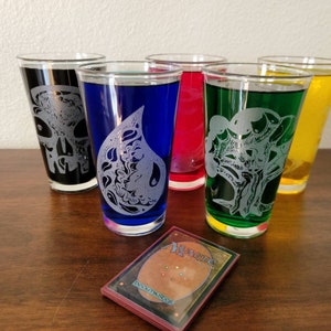MTG Magic the Gathering Pint Glasses | Custom/personalized Laser Etched ...