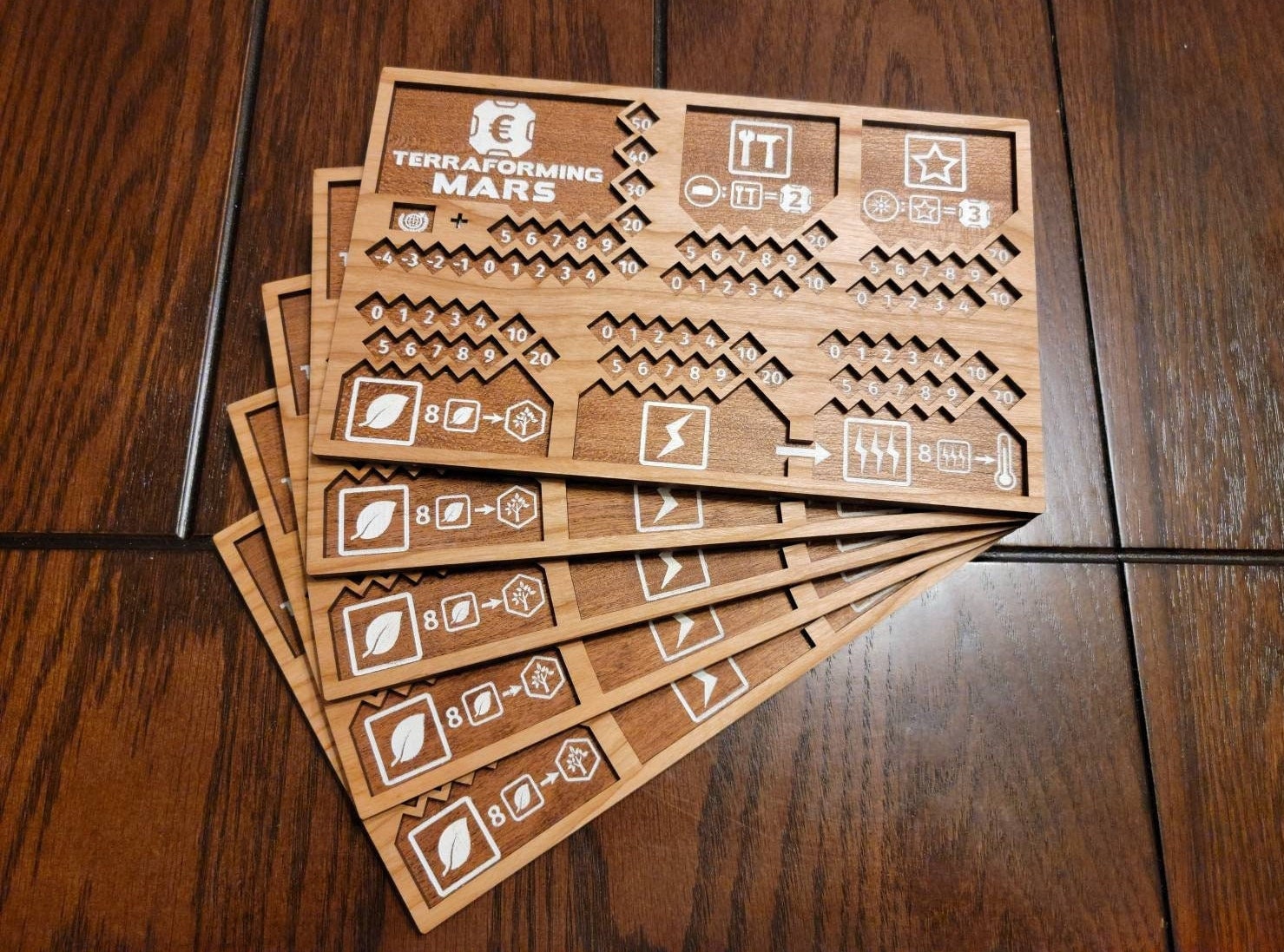 Terraforming Mars Player Boards Made of Cherry Wood - Etsy