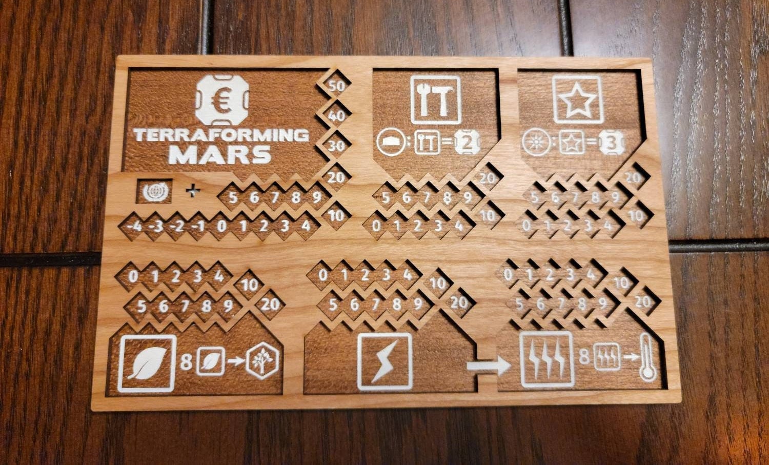 Terraforming Mars Player Boards Made of Cherry Wood - Etsy