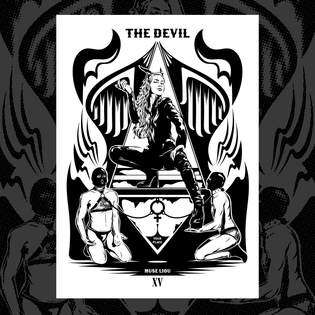 Dominatrix Devil Print - Etsy