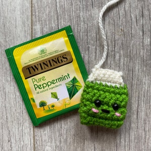 Handmade Crochet Tea Bag Gift Set Plush Keyring Bookmark Fun Cute ...