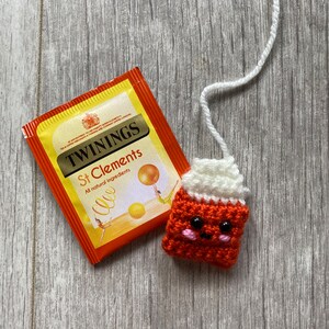 Handmade Crochet Tea Bag Gift Set Plush Keyring Bookmark Fun Cute ...