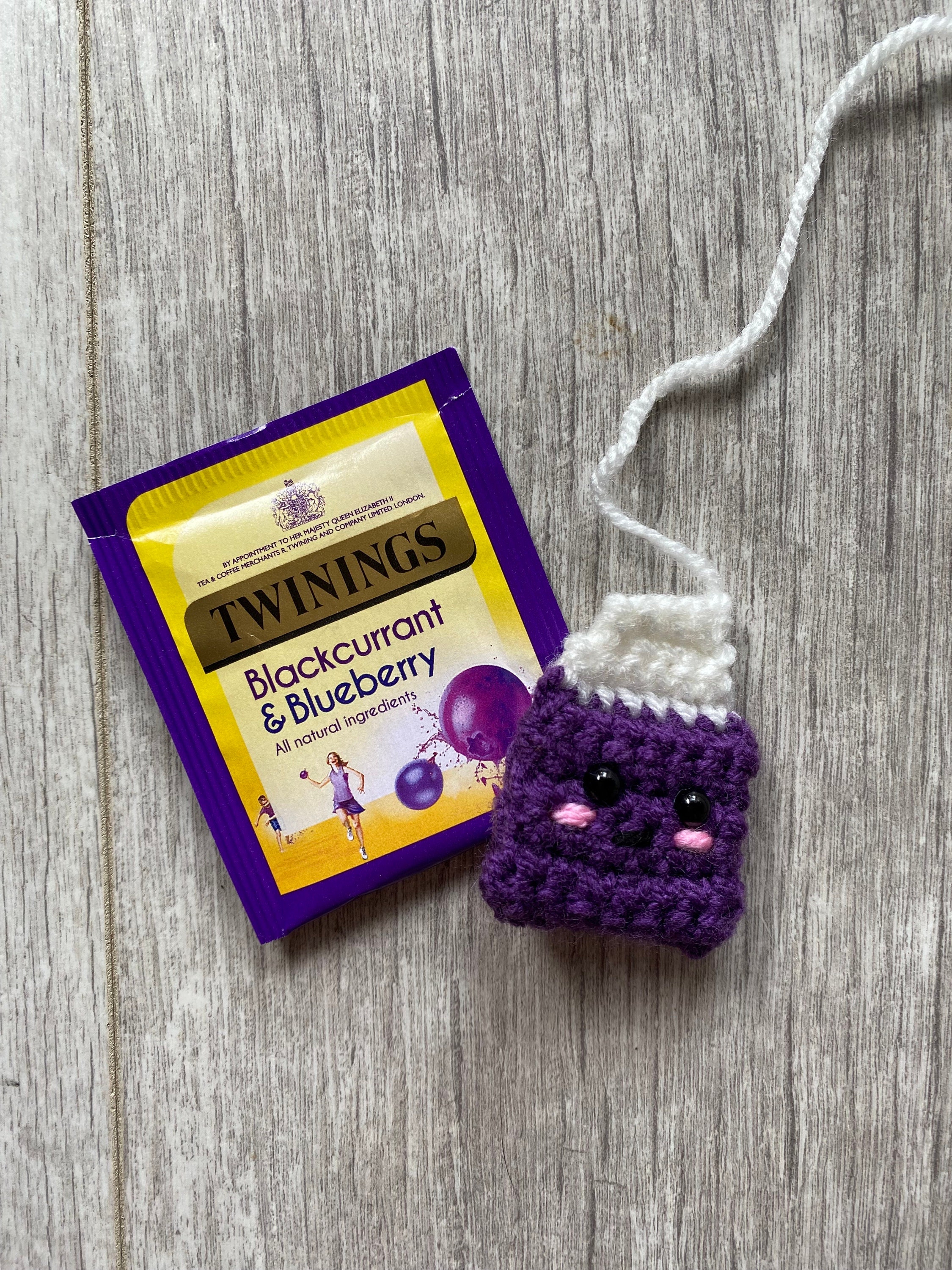 Handmade Crochet Tea Bag Gift Set Plush Keyring Bookmark Fun Cute ...