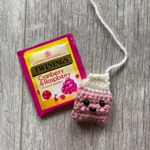 Handmade Crochet Tea Bag Gift Set Plush Keyring Bookmark Fun Cute ...