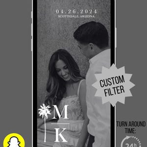 Custom Wedding Snapchat Filter - Wedding Filter, Birthday Filter ...