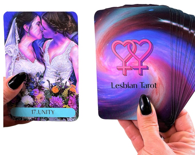 Lesbian Tarot Deck Oracle 21 Cards & Use Instruction - Etsy