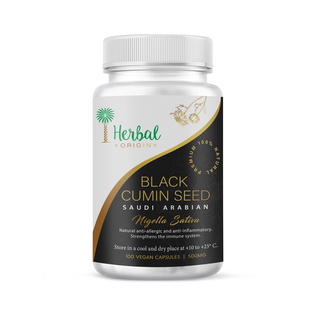 Saudi Arabian Black Seed Ground in Vegan Capsule | Premium Kalonji or ...