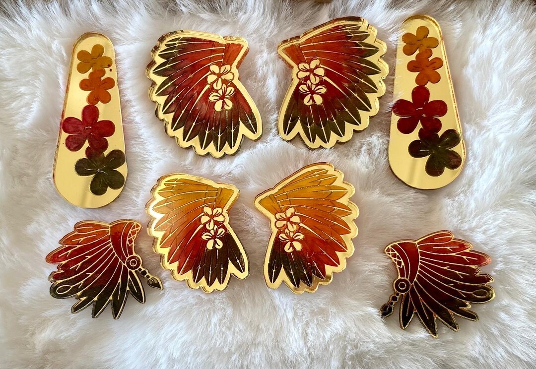 Cabochons, Earring Centers, Beading Centers, Mirror Acrylic Cabochons ...