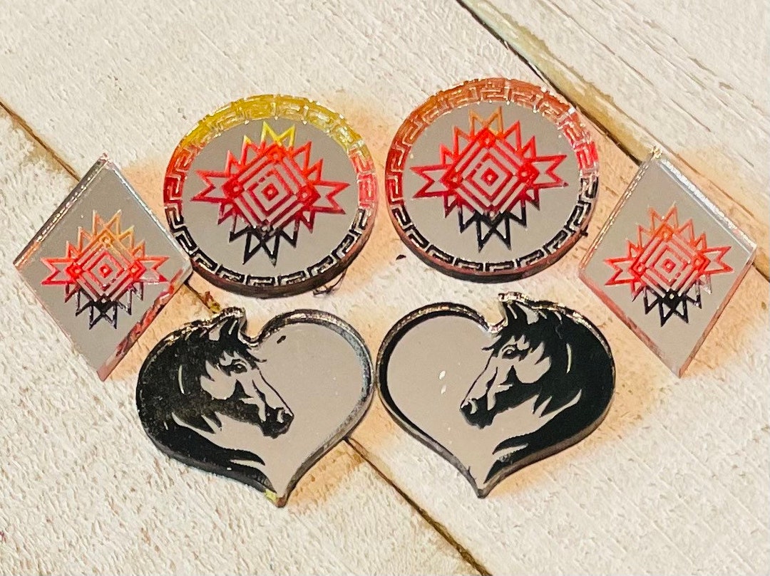 Tribal Cabochons, Horse Cabochons, Indigenous Cabochons, Aztec ...