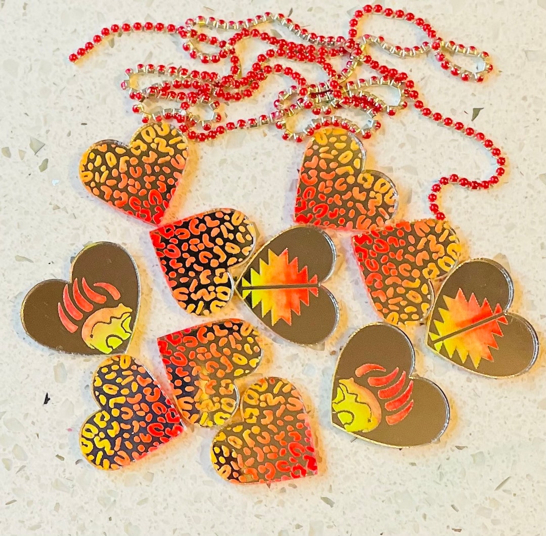 Native American Cabs, Animal Print Hearts, Mirror Cabochons, Mirror ...
