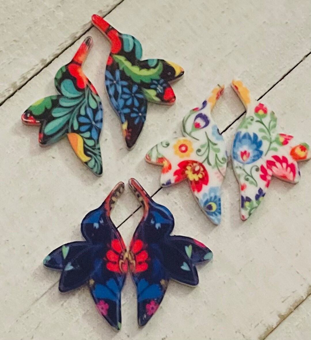 Humming Bird Acrylic Beading Center Pieces, 3 Pair Humming Birds ...