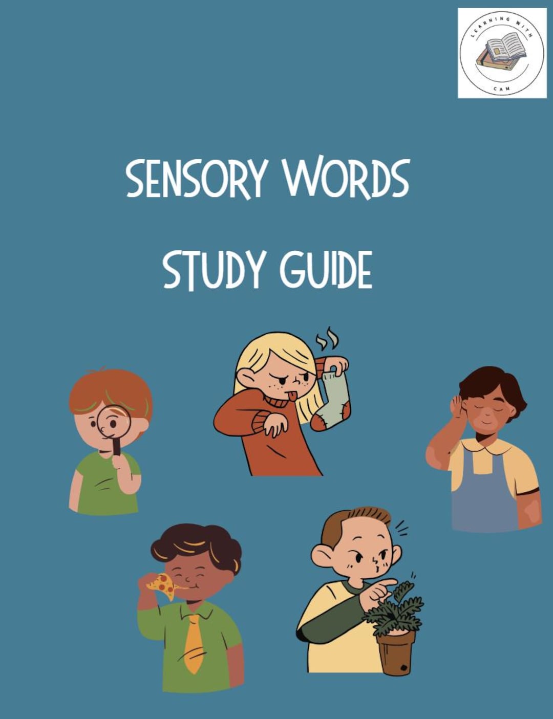 Sensory Detail Words Study Guide - Etsy
