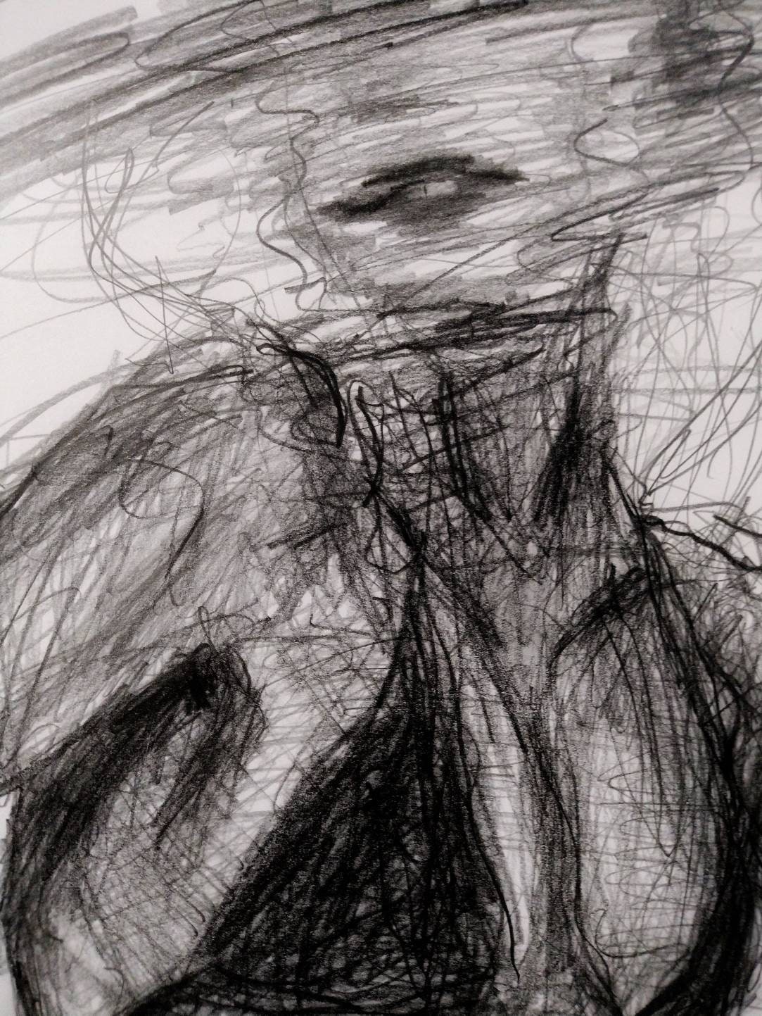 Original Drawing Female Figure Pencil on Paper, Drawing Figure Girl ...