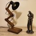 Handmade Wooden Desk Lamp: Modern Home Decor Reading Light - Etsy