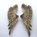 ANGEL WING HANDLE Pair Brass Door Handle Wardrobe Handle - Etsy