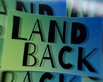 Land Back Sticker - Etsy