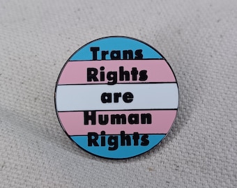 Trans Rights Enamel Pin - Etsy