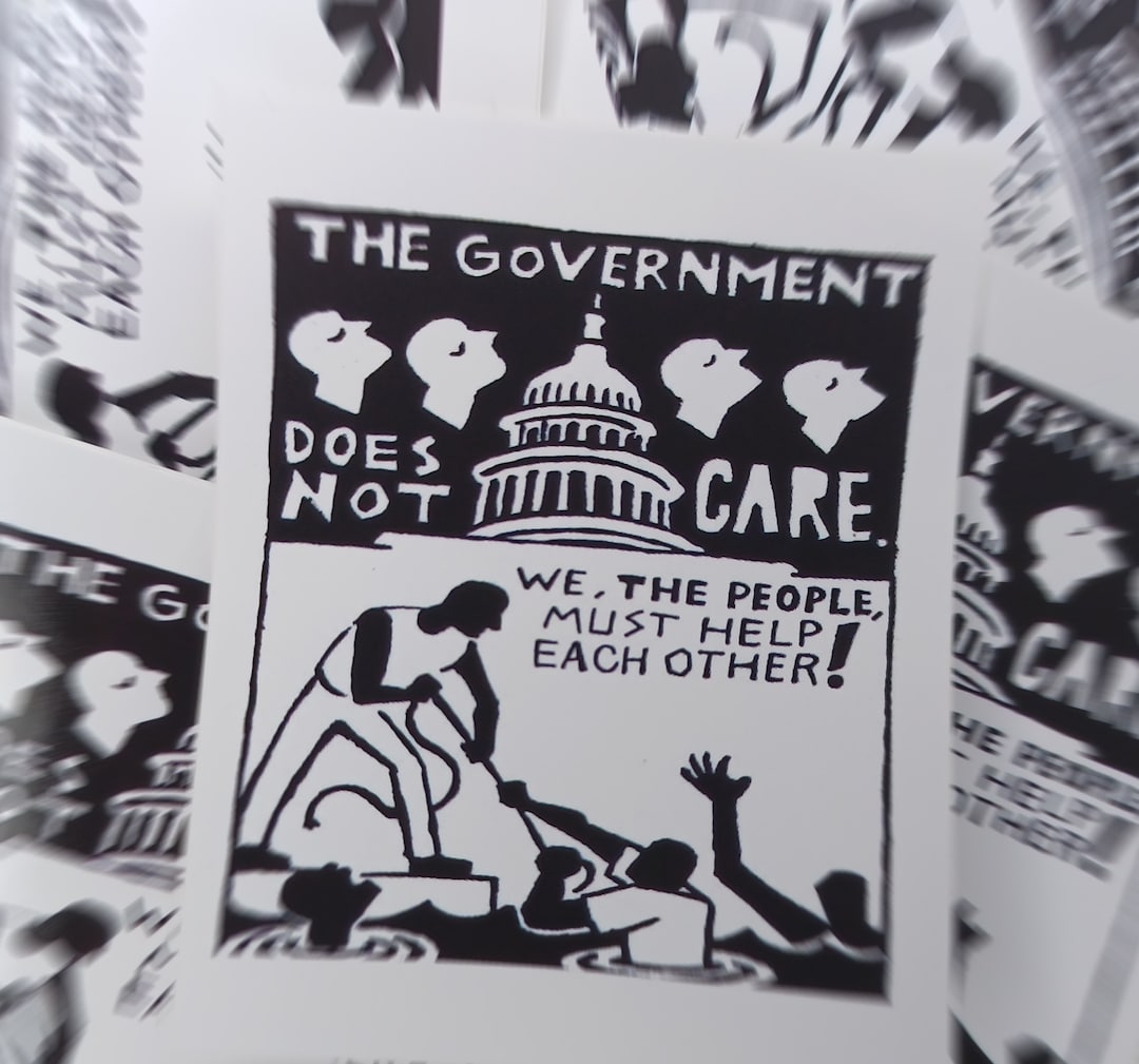 The Government Does Not Care... | Sticker 5 Pack - Etsy