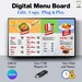 Chinese Restaurant TV Menu Board Template: Editable Digital Display ...