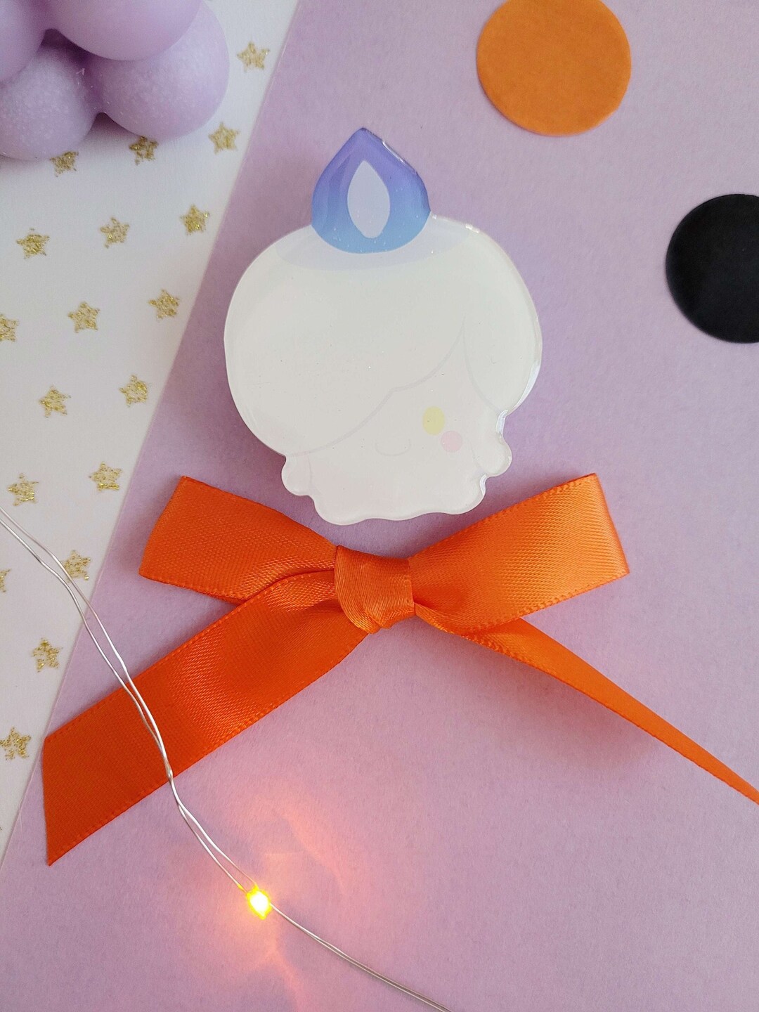 Spooky Candle Friend Acrylic Topper for Phone - Phone Accessory, Tablet ...