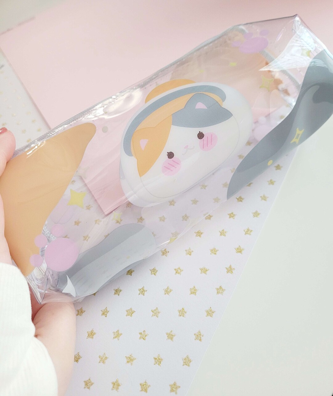 Fat Calico Cat PVC Pencil and Cosmetic Pouch - Cosmetic Bag, Pencil Bag ...