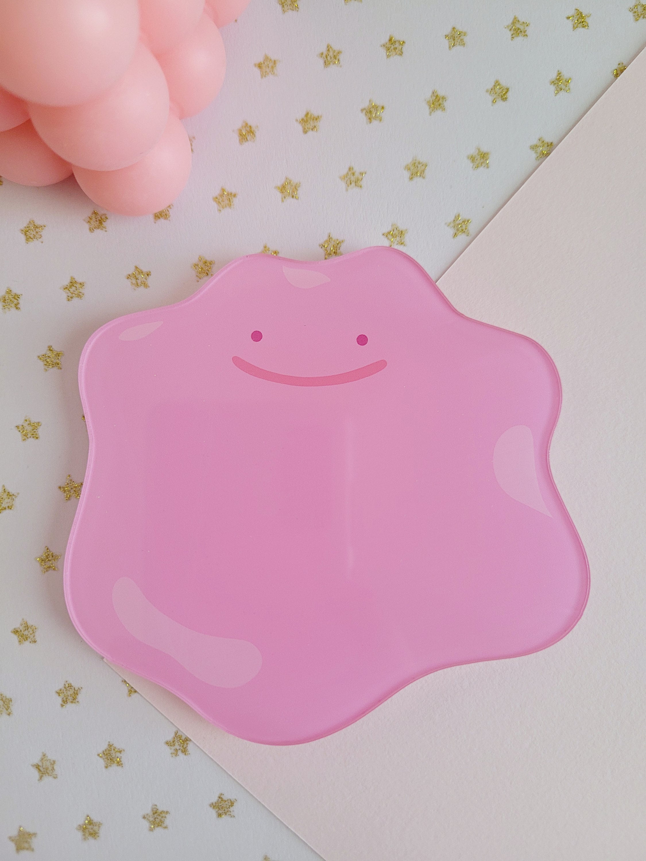 Glitter Ditto Coaster Acrylic Video Game Coaster Gift for - Etsy