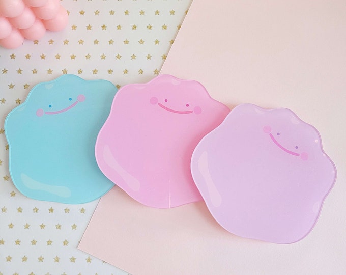 Glitter Ditto Coaster Acrylic Video Game Coaster, Gift for Gamer ...
