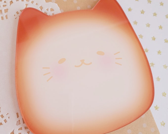 Breakfast Cat Toast Oversized Acrylic Coaster Kawaii Gift, Kawaii Cat ...