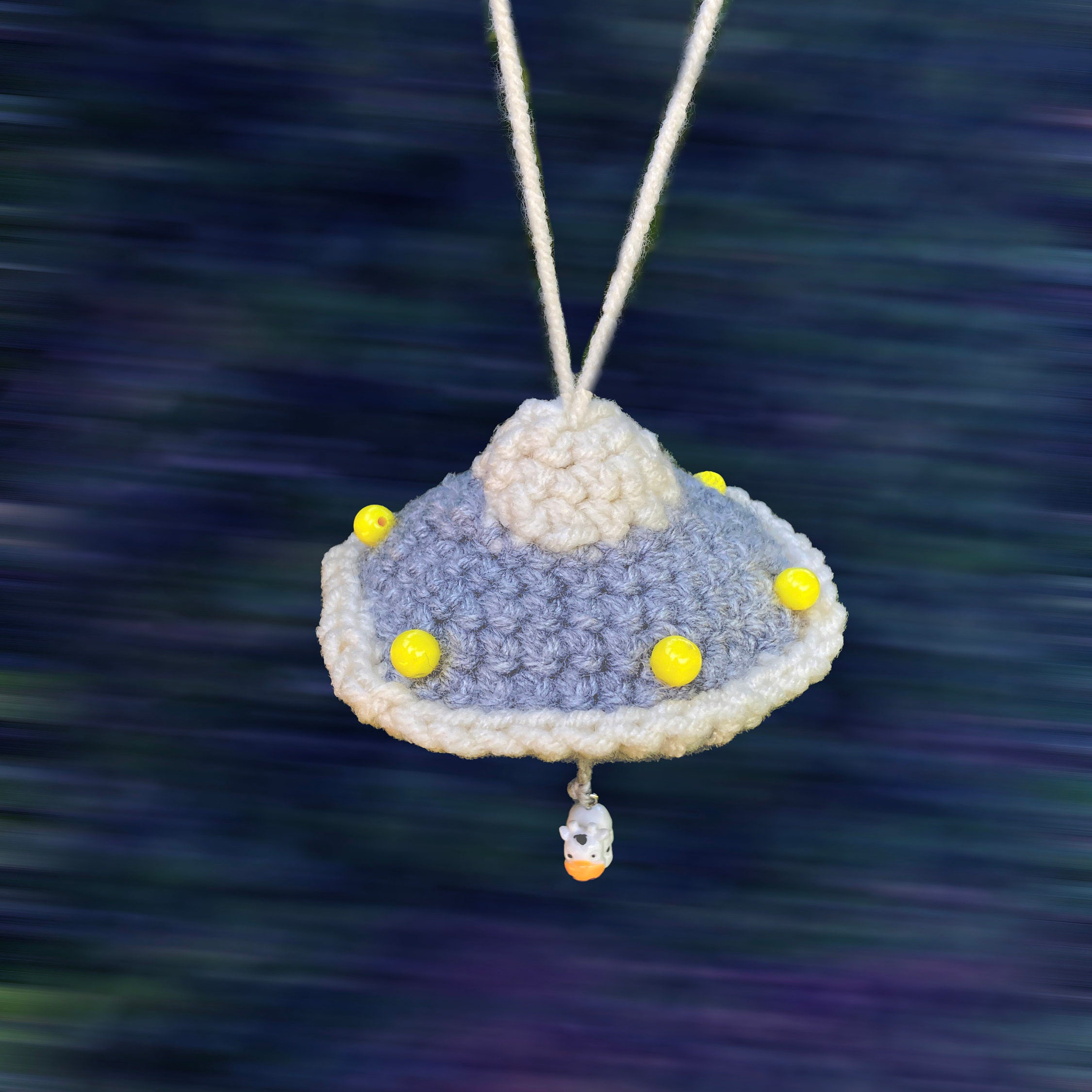 Crochet Alien Ufo Car Accessory Crochet Accessory UFO - Etsy