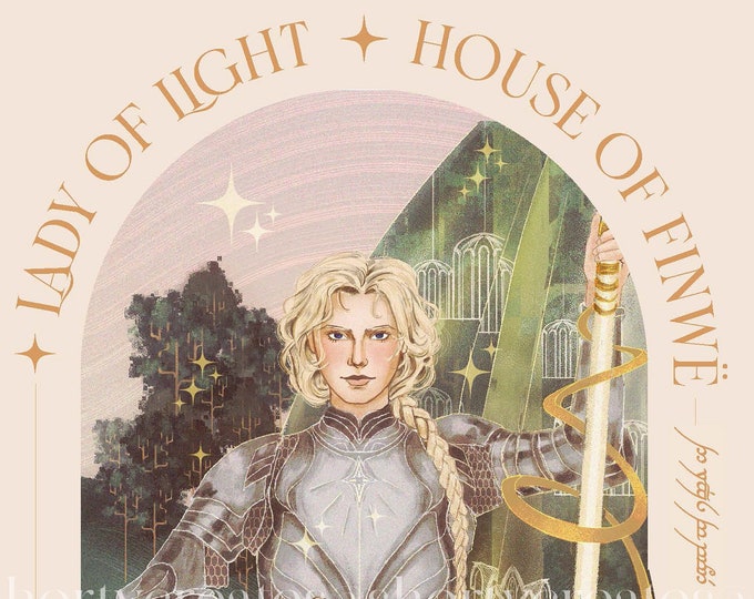 Galadriel Lady of Light A4 Print FANART - Etsy
