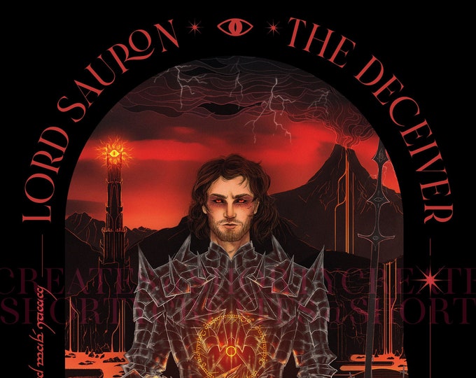 Lord Sauron the Deceiver A4 Print FANART - Etsy