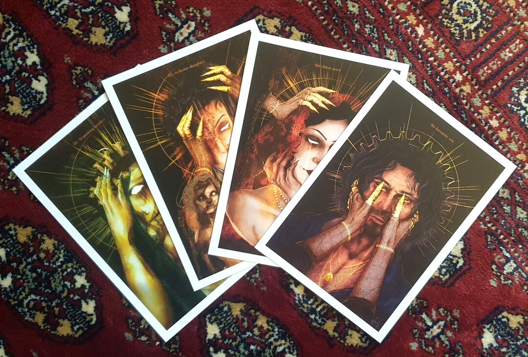 Four Lord Postcard Prints (A6 Size) FANART - Etsy