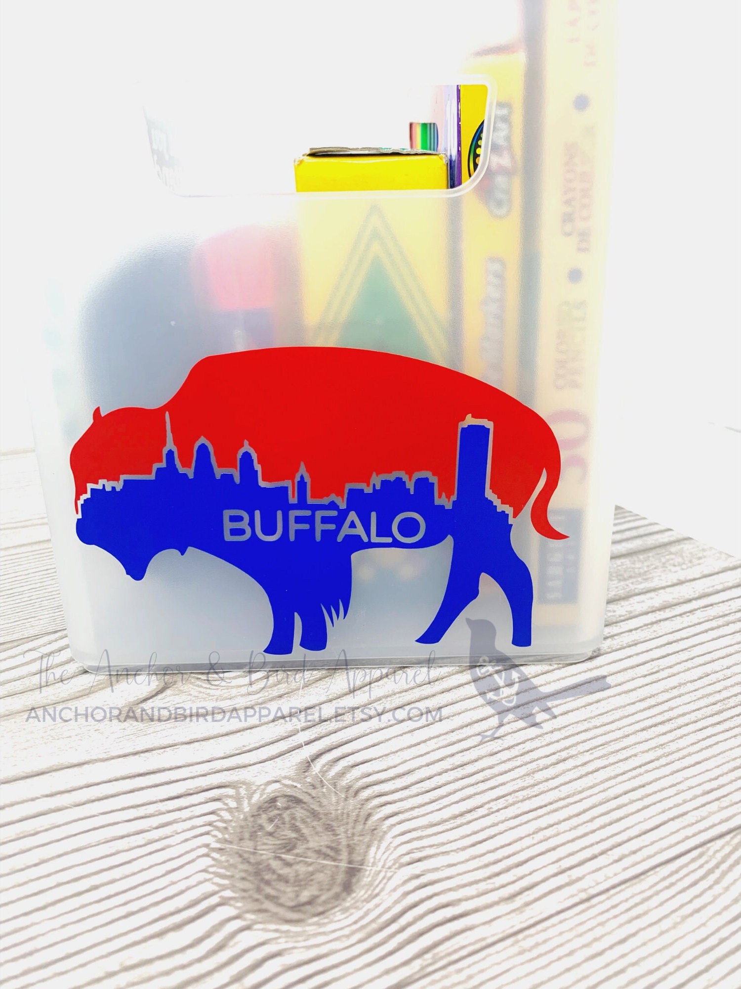 Two Color Buffalo Skyline Bison Decal Buffalo Ny Skyline Car - Etsy
