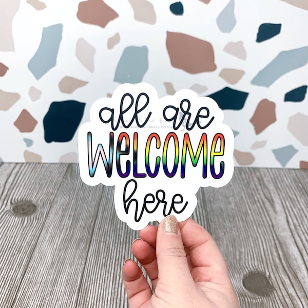 All Are Welcome Here - Etsy