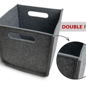 Felt Basket, Storage Basket, Felt Storage Bin, Strong Storage Basket ...