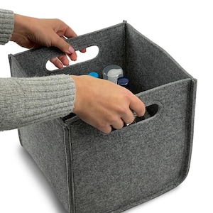Felt Basket, Storage Basket, Felt Storage Bin, Strong Storage Basket ...