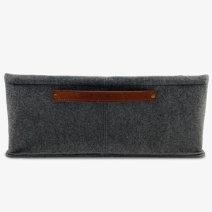 Storage Basket With Handle Custom Size Basket and Bins Felt - Etsy