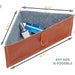Triangle Storage Basket With Leather Handle, Corner Shelf Basket ...