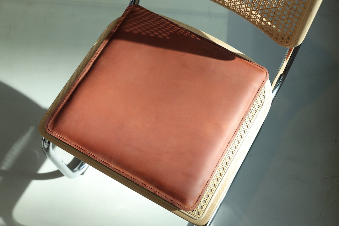 Leather Chair Pad, Seat Cushion Dinning Stool, Square Pillow Seat ...
