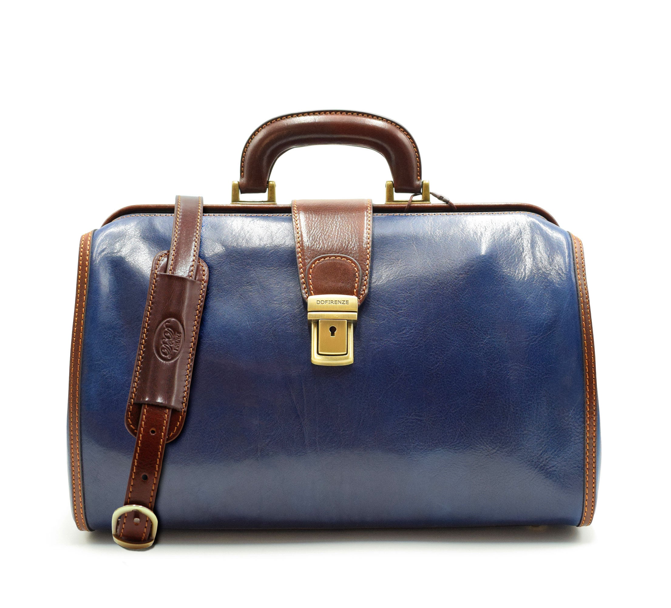 D&D - Minimal Doctor Bag With Shoulder Strap Bicolor - Etsy