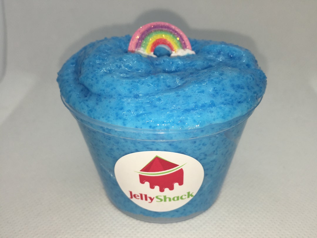 Jellyshack Blue Raspberry Scented Cloud Slime - Etsy UK