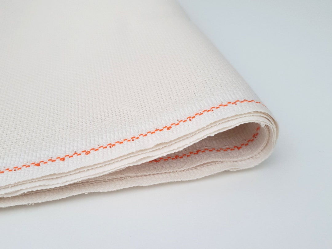 Zweigart 18ct Aida Fabric | Cream | Colour 264 | 100% Cotton | Precut ...