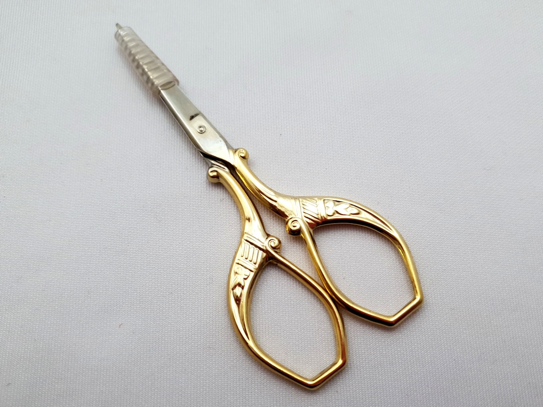 DMC Gold Plated Peacock Embroidery Scissors 3.5" / 9cm - Etsy